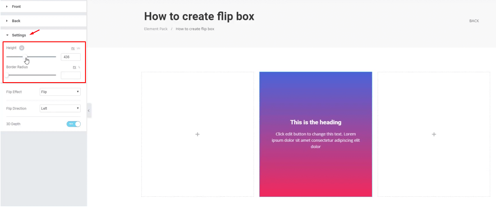 How to make a flip box using elementor - Prime Slider